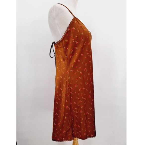 wild fable | Dresses | Nwt Wild Fable Cherry Print Silk Slip Dress ...